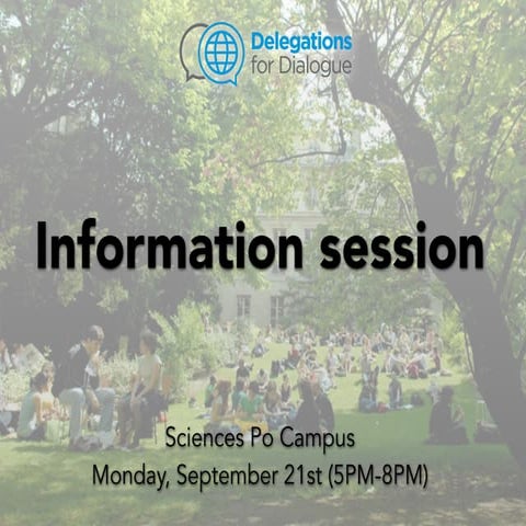 DFD Information Session @ Sciences Po (21st Sep 2015) | PDF | Events