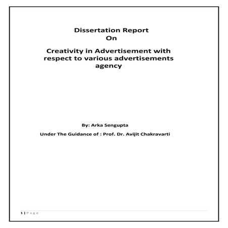 PROJECT REPORT ON advertisement(2012025) | PDF