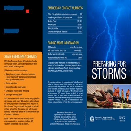 Severe Weather Brochure