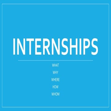 MIS Internship Presentation | PPTX