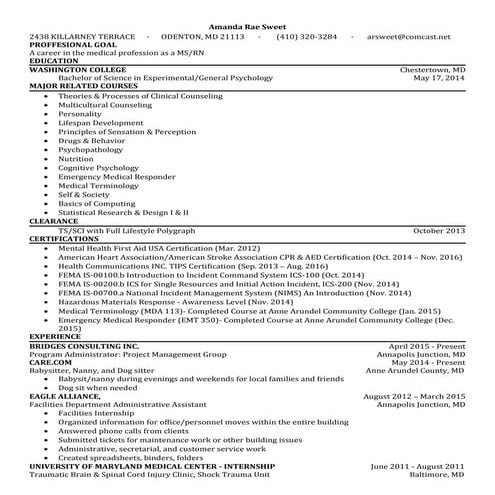 Resume_Amanda Sweet | DOC