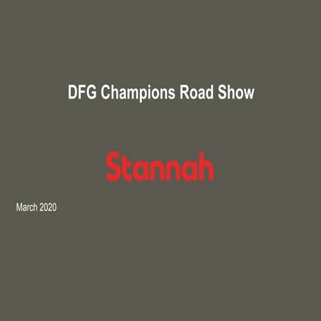 Stannah - DFG Roadshows | PPTX