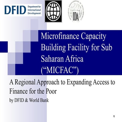 Dfid micfac presentation 29 sept | PPT