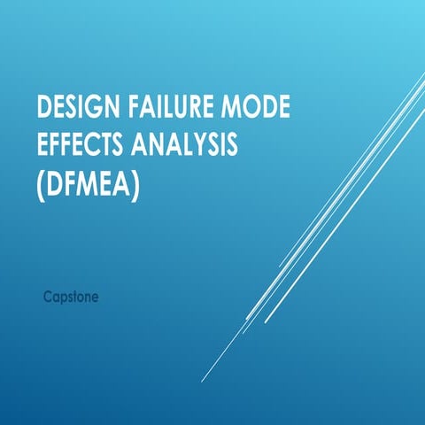 Design failure mode effect analysis slides | PPT