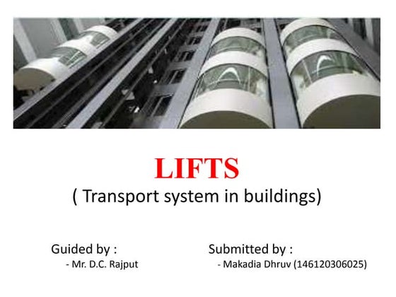 Lift Location, Arrangement and Zoning System | PPT