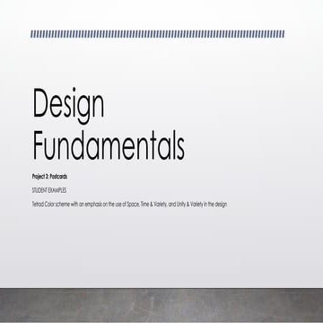 Design Fundamentals Project 3 Student Examples | PDF