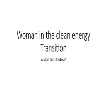 women in energy transition content slide deck | PPTX