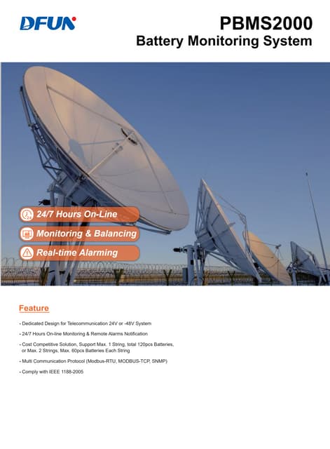 Dfun pbat gate battery monitoring system 2021 v2.1 | PDF