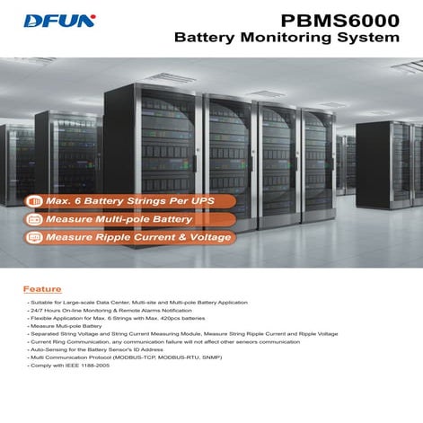 Dfun pbms6000 battery monitoring system 2021 v2.0 | PDF