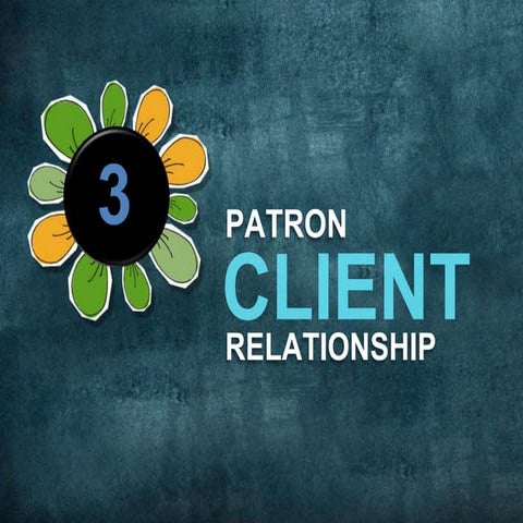 Patron Client Relationship | PPTX