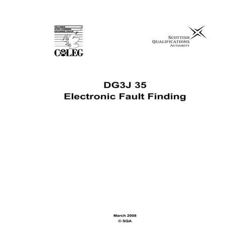 Dg3 j35 electronicfaultfinding [1] | PDF