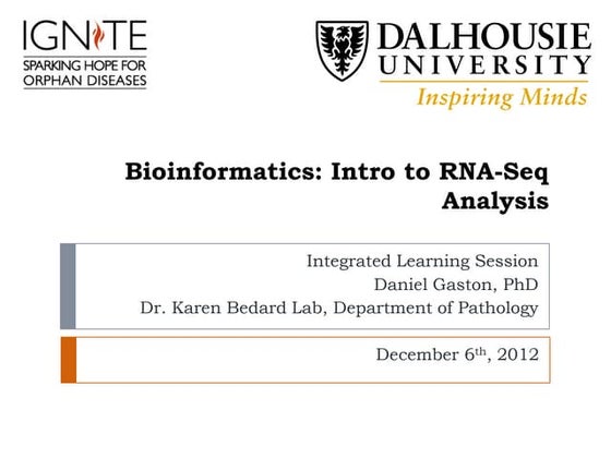 Tools for Transcriptome Data Analysis | PPTX