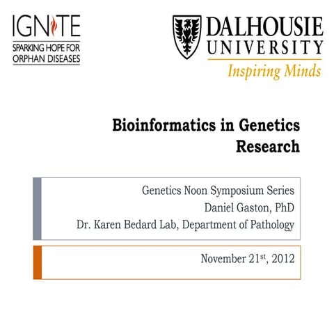 Bioinformatics in Gene Research | PPTX