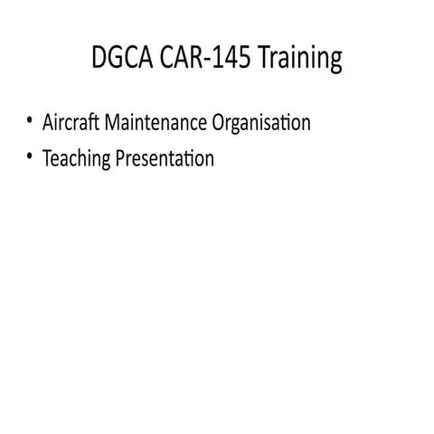 Car 145 NOTE | PDF