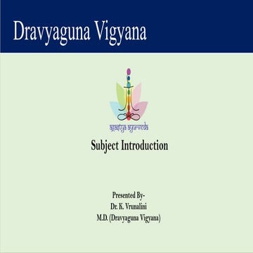 Classification of Dravya in Charaka Samhita | PDF