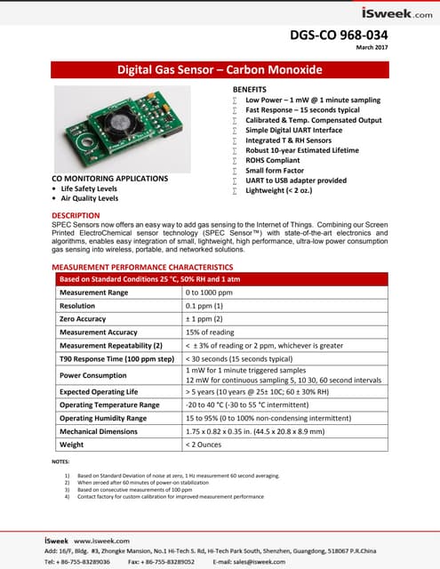 DHT11 Digital Temperature and Humidity Sensor | PDF