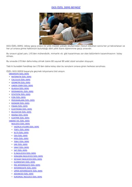 Ielts özel ders beykoz | PDF