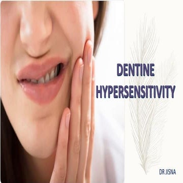 Dentinal hypersensitivity | PPTX