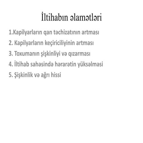 İltihab prosesi | PPTX