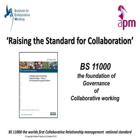 David Hawkins ICW: APM Governance of collaborative working, 21 May 2013 ...