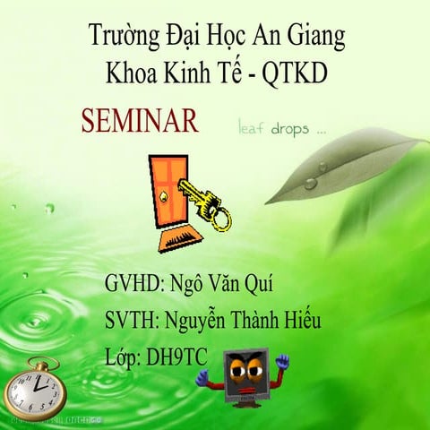 Dh9 tc nguyen thanh hieu_dtc083422 | PPT