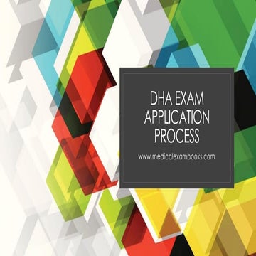 Dha exam application process | PDF
