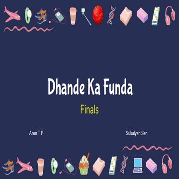 Dhande ka Funda Finals -- Business Quiz | PDF