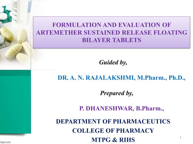 Bilayer Floating Tablet Technology An Overview Pptx