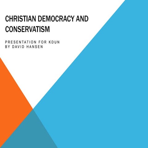 Christian Democracy and Conservatism | PDF