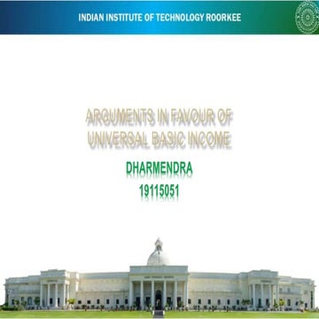 UNIVERSAL BASIC INCOME PPT | PPTX