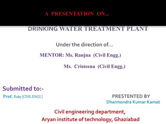 Water conveyance and distribution | PPT