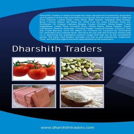Dharshith Traders Tamil Nadu India | PDF