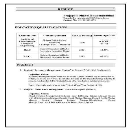 Parul khadatkar-Resume | PDF