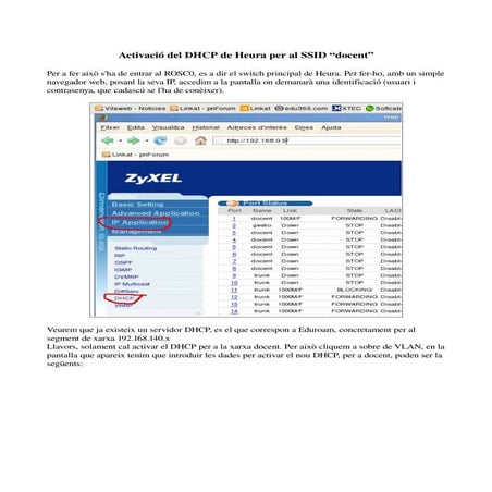 Dhcp A Docent Wifi Heura | PDF