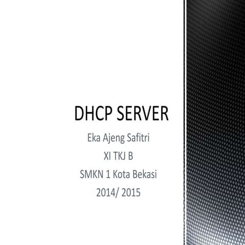 Dhcp server | PPTX