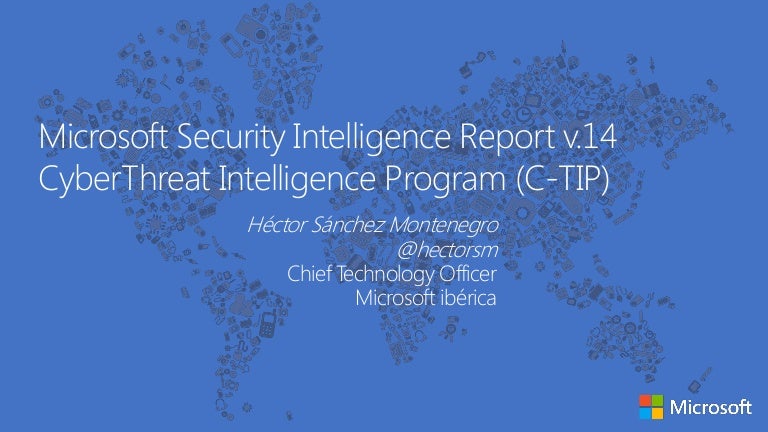 Cyber threat intelligence program (Microsoft) - II Encuentro nacional…