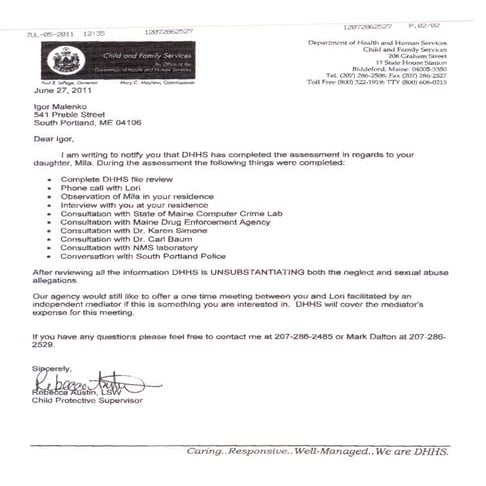 First DHHS Report | PDF