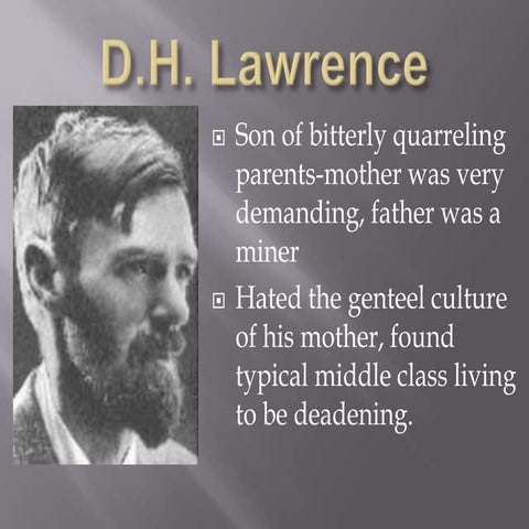 D. H. Lawrence | PPTX