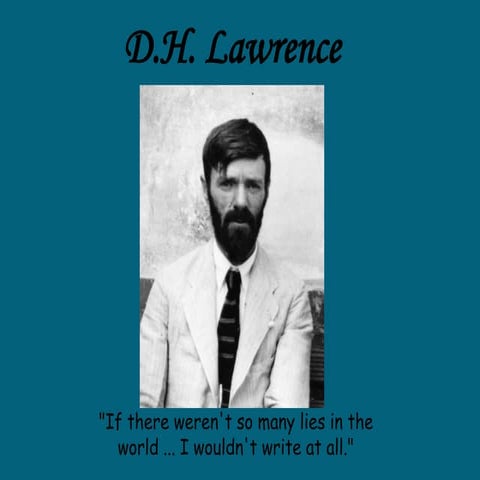 DH Lawrence English102 6PM | PPTX
