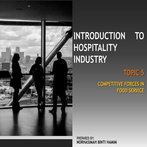 Intro to Hospitality Industry - Unit 5 | PPT