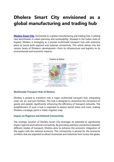 Dholera Smart City best investment destination hub of india.pdf