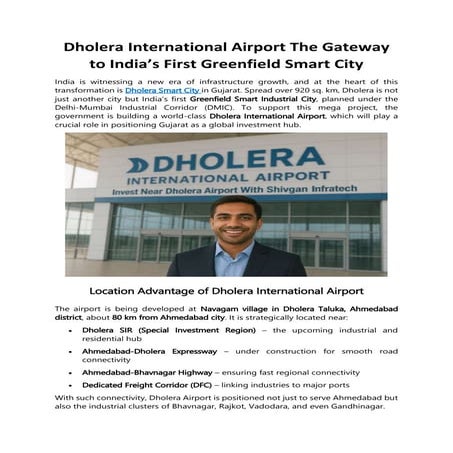 Dholera International Airport The Gateway to India’s First Greenfield ...