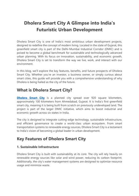 Dholera Smart City Revolutionizing Urban Planning and Design for a Better Future.pdf