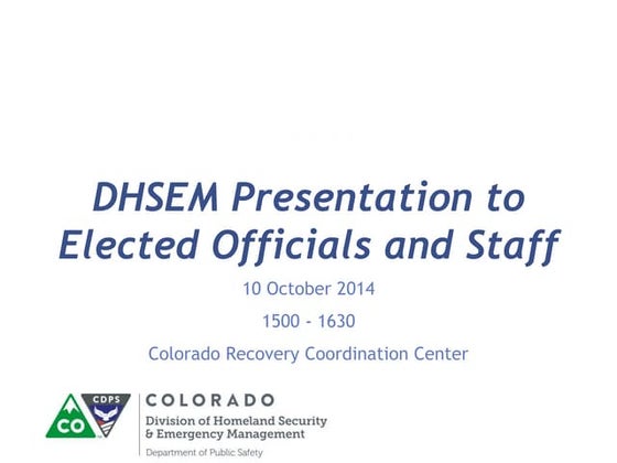 Colorado fire chiefs presentation micki trost 2017 | PPT