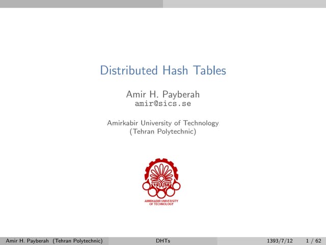 Distributed Hash Table | PDF Distributed Hash Table | PDF