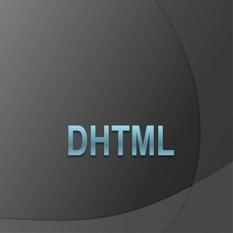 DHTML | PPTX