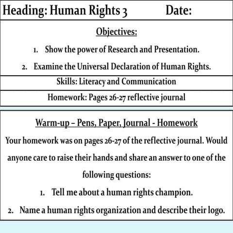 Human rights 3 | PPTX