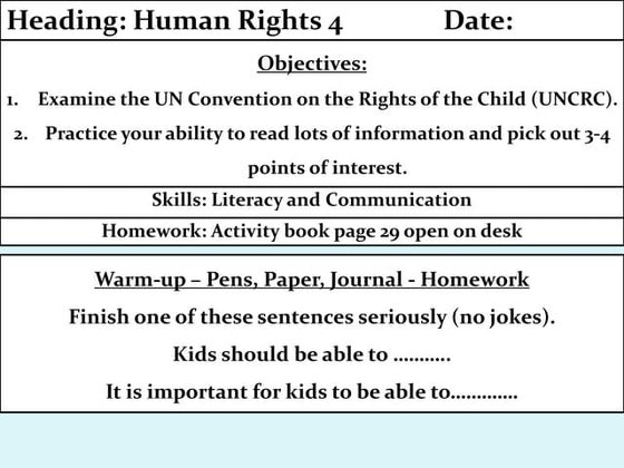 C human rights 4 child rights | PPT