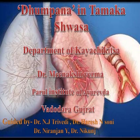 Dhumpana in Shwasa Roga | PPTX