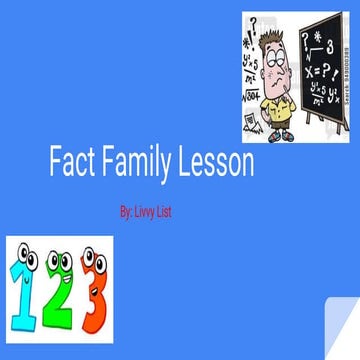 Fact family lesson | PPTX